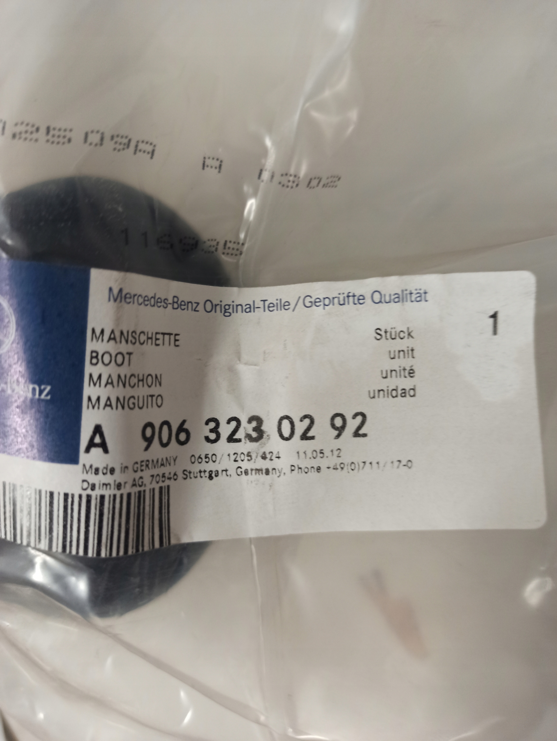 OSŁONA AMORTYZATORA MERCEDES SPRINTER W900 W906 W907 A9063230292 za 50 ...