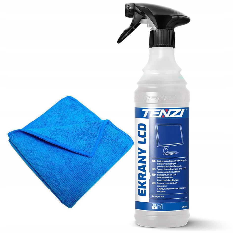 ZESTAW DO MYCIA EKRANÓW LCD TENZI 600ML + ŚCIERKA - Sklep, Opinie, Cena ...