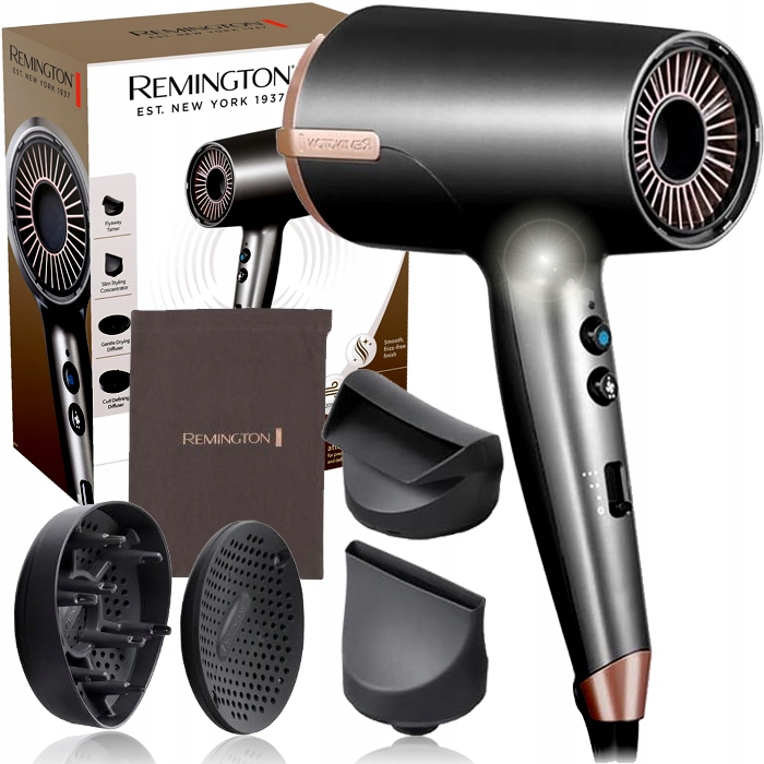 SUSZARKA DO WŁOSÓW REMINGTON D6077 - JONIZACJA - DYFUZOR - SASZETKA ...