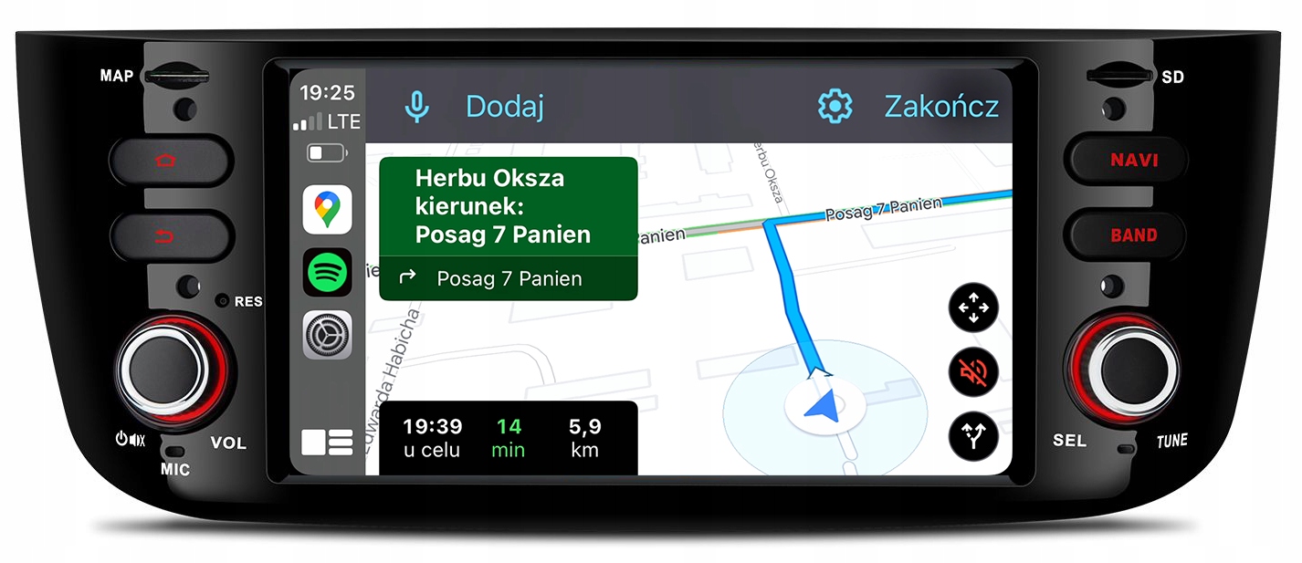 FIAT PUNTO EVO LINEA RADIO NAWIGACJA ANDROID CARPLAY - Sklep, Opinie, Cena w Allegro