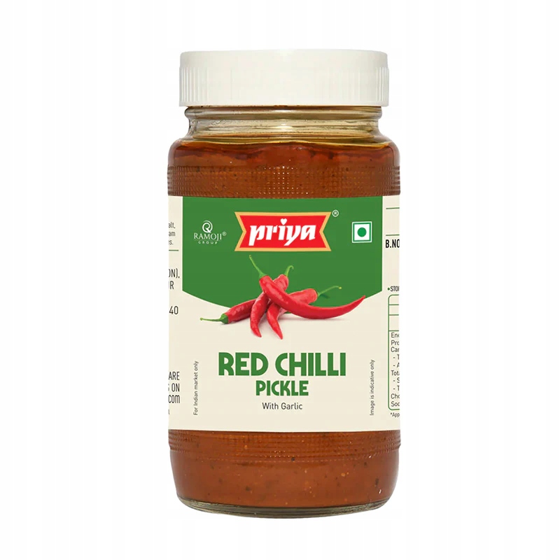 PRIYA RED CHILLI PICKLE 300G PIKLE Z CHILLI - porównaj ceny - Allegro.pl