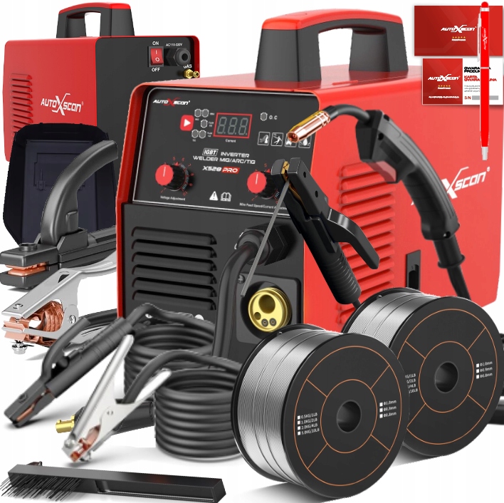 INVERTOROVÁ SVÁŘEČKA AUTOXSCAN X528 PRO DIGITÁLNÍ MIG MMA ARC SADA PRO ...
