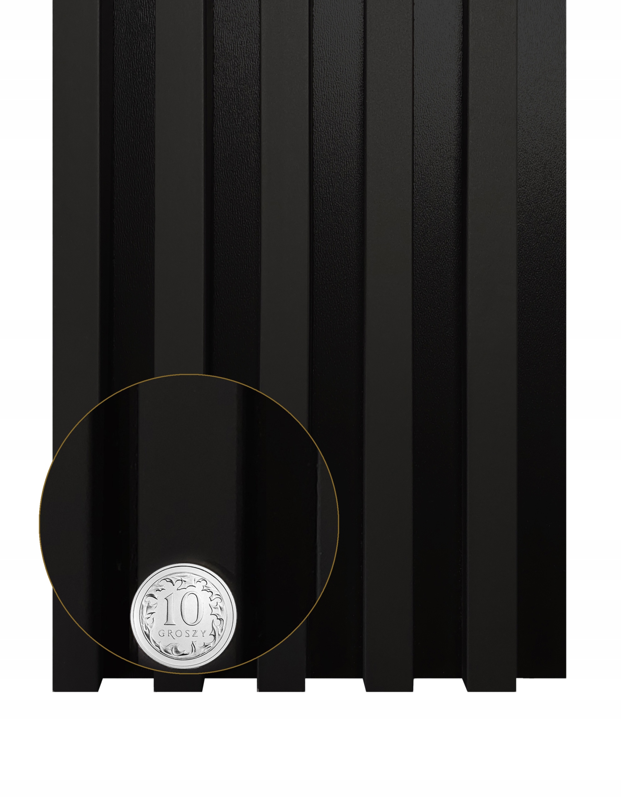 Lamele meblowe ścienne MINI SLIM wąskie czarne • Cena, Opinie • Lamele ...