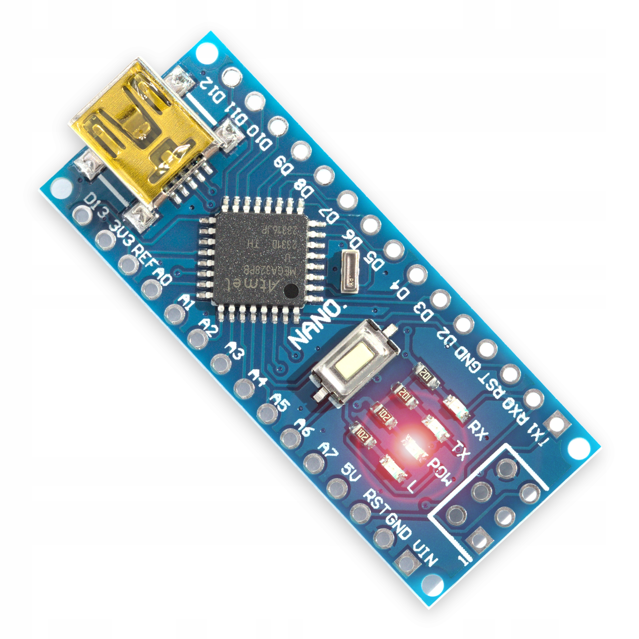 NANO V3 Atmega328 modul kompatibilní s Arduino Nano V3, USB CH340 16MHz ...