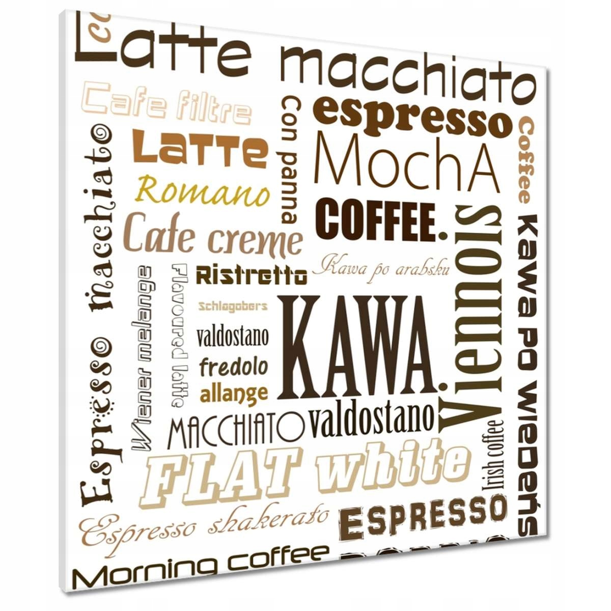 Obrázky 70x70 Druhy kávy za 481 Kč - Allegro