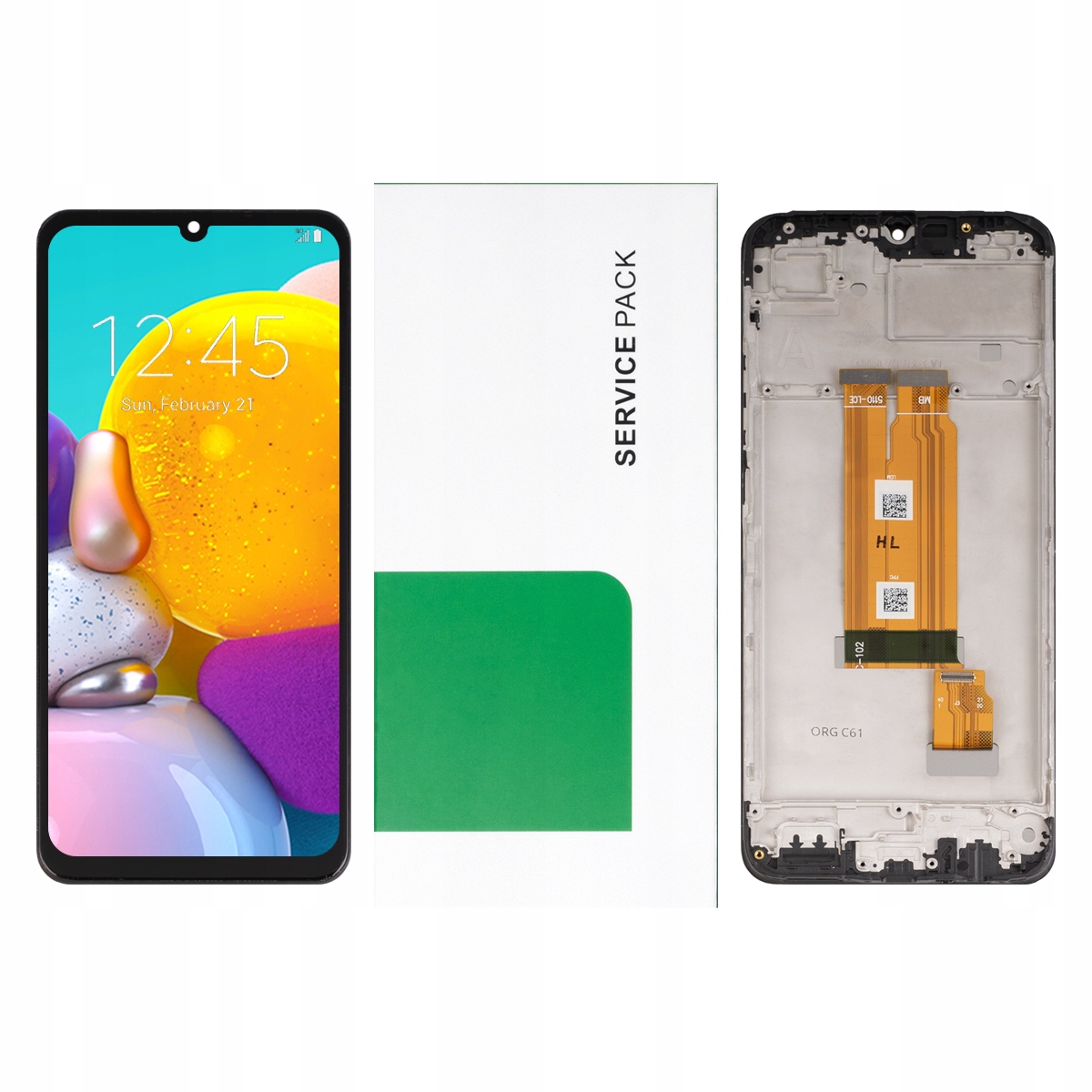 ORYGINALNY WYŚWIETLACZ LCD EKRAN REALME C61 RMX3939 SERVICE PACK RAMKA ...