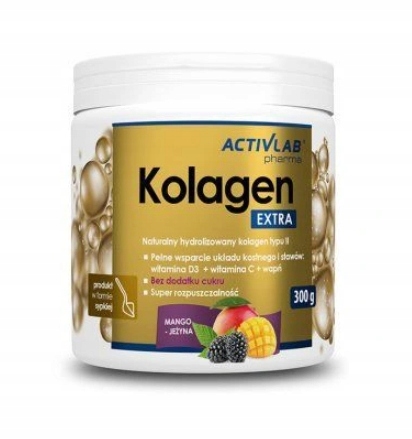 Kolagen Hydrolizowany Typu 2 Extra Activlab Mango-Jeżyna 300g (5903260900859) • Cena, Opinie ...