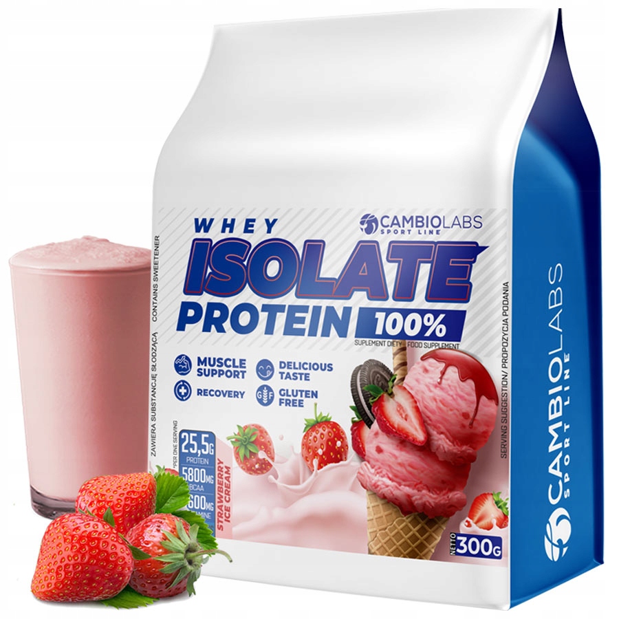 IZOLAT BIAŁKA SERWATKOWEGO WHEY PROTEIN ISOLATE Wpi - Truskawkowy ...