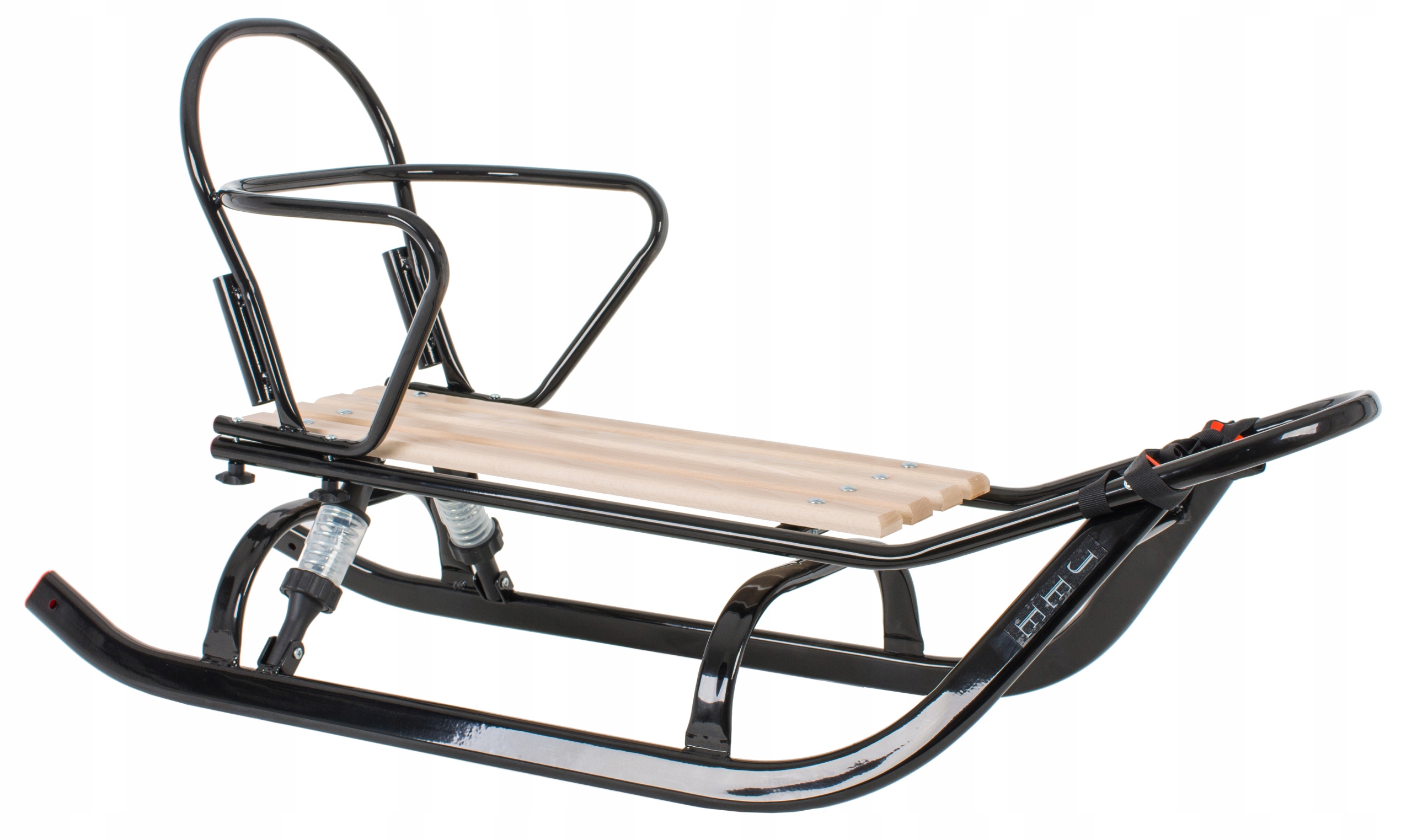 POLSKIE SANKI JEE Z OPARCIEM I AMORTYZATORAMI 12571393719 - Allegro.pl