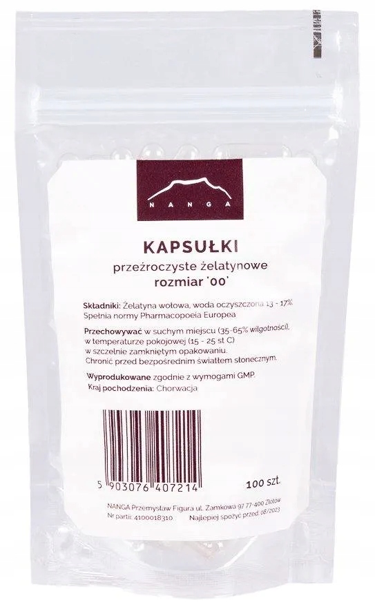 Nanga PUSTE KAPSUŁKI ŻELATYNOWE 100szt ROZMIAR 00 14092718733 - Allegro.pl Nanga PUSTE KAPSUŁKI ŻELATYNOWE 100szt ROZMIAR 00 14092718733 - Allegro.pl