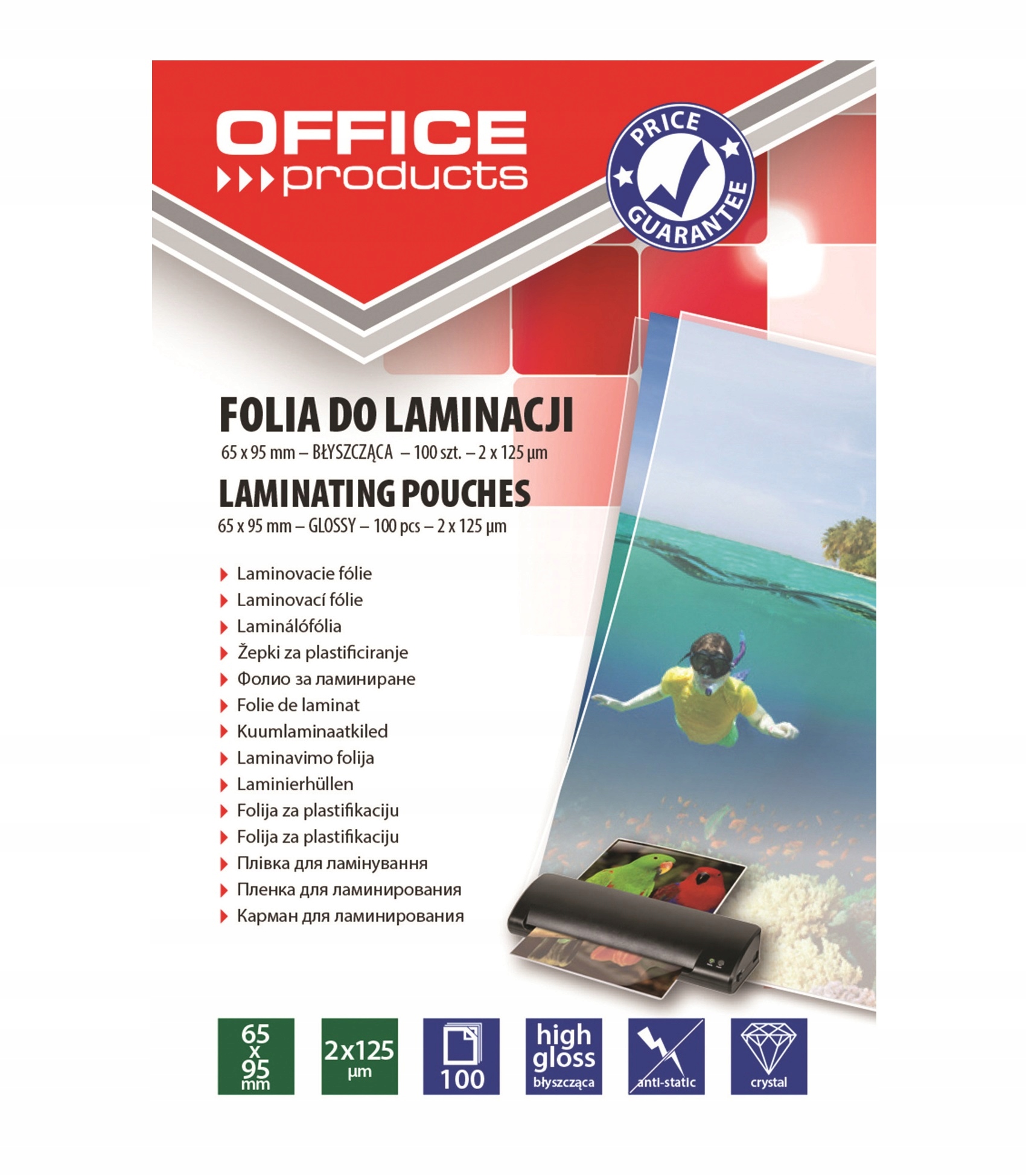 Folia do laminacji błyszcząca Office Products 20325835-90 • Cena ...