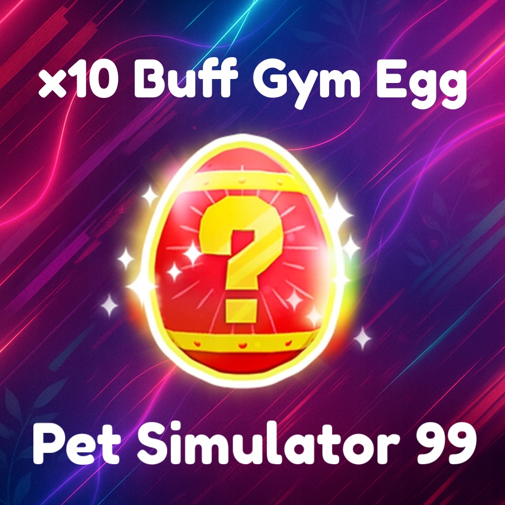 10 Buff Gym Egg w Pet Simulator 99 | Ps99 | Big Games | Exclusive Egg ...