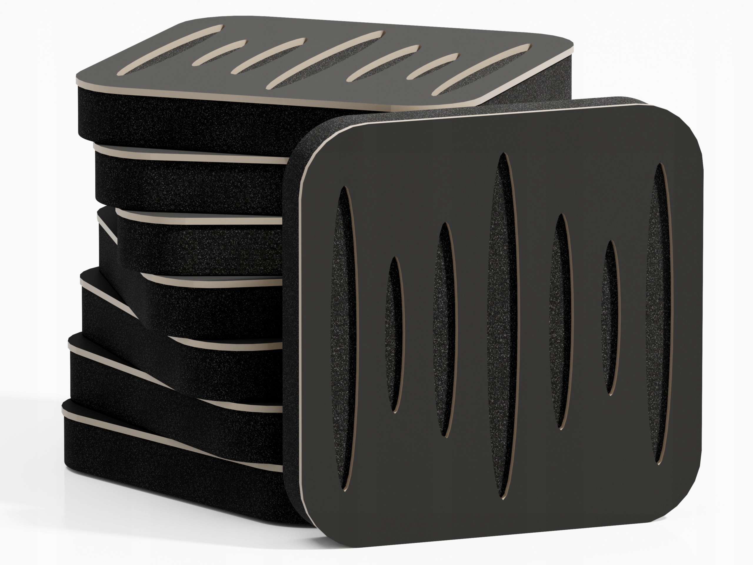 Acoustic Panels Ua 8x Mini Wall Panels Columbia Black for Home Audio ...