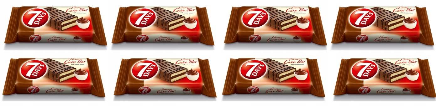 8x 32g 7DAYS Cake Bar Cocoa ciastko kakaowe 15162111028 - Allegro.pl