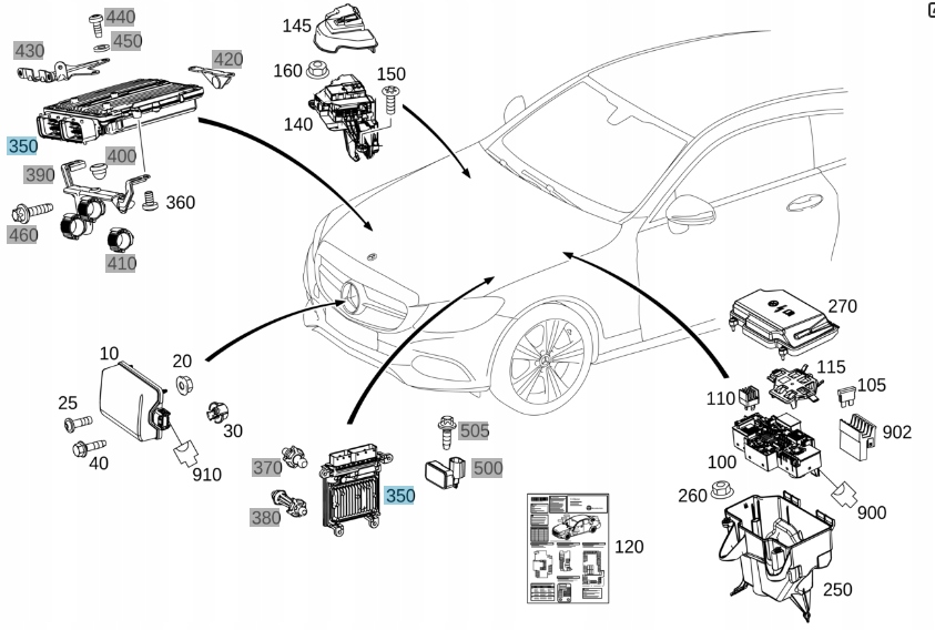 Moduł sterowania Mercedes-Benz C-klasa W205 za 4272.16PLN z Opole ...