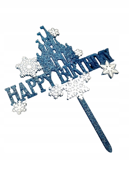 TOPPER PIKER TORT ELZA ELSA FROZEN ZÁMOK BROKAT 3D DEKORÁCIA NA TORT ...