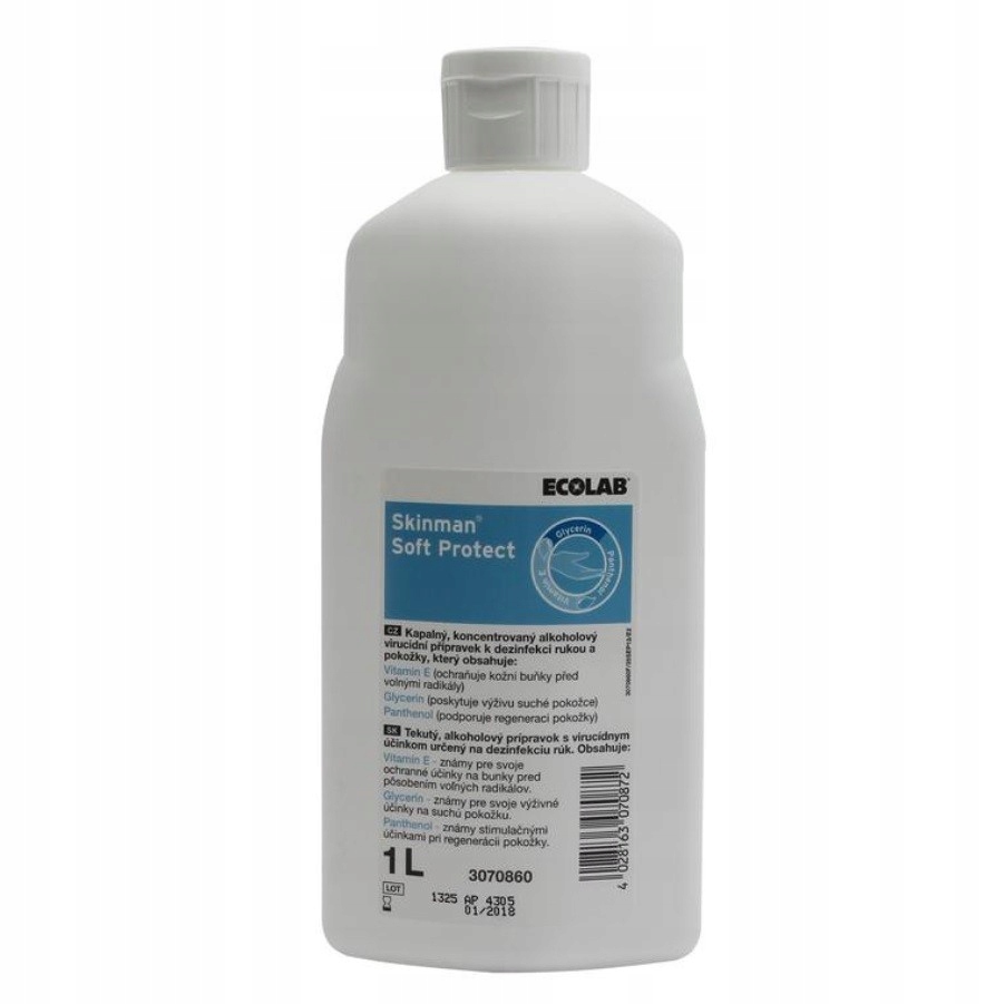 Płyn do dezynfekcji rąk Ecolab Skinman Soft Protect 1l 15262149618 ...