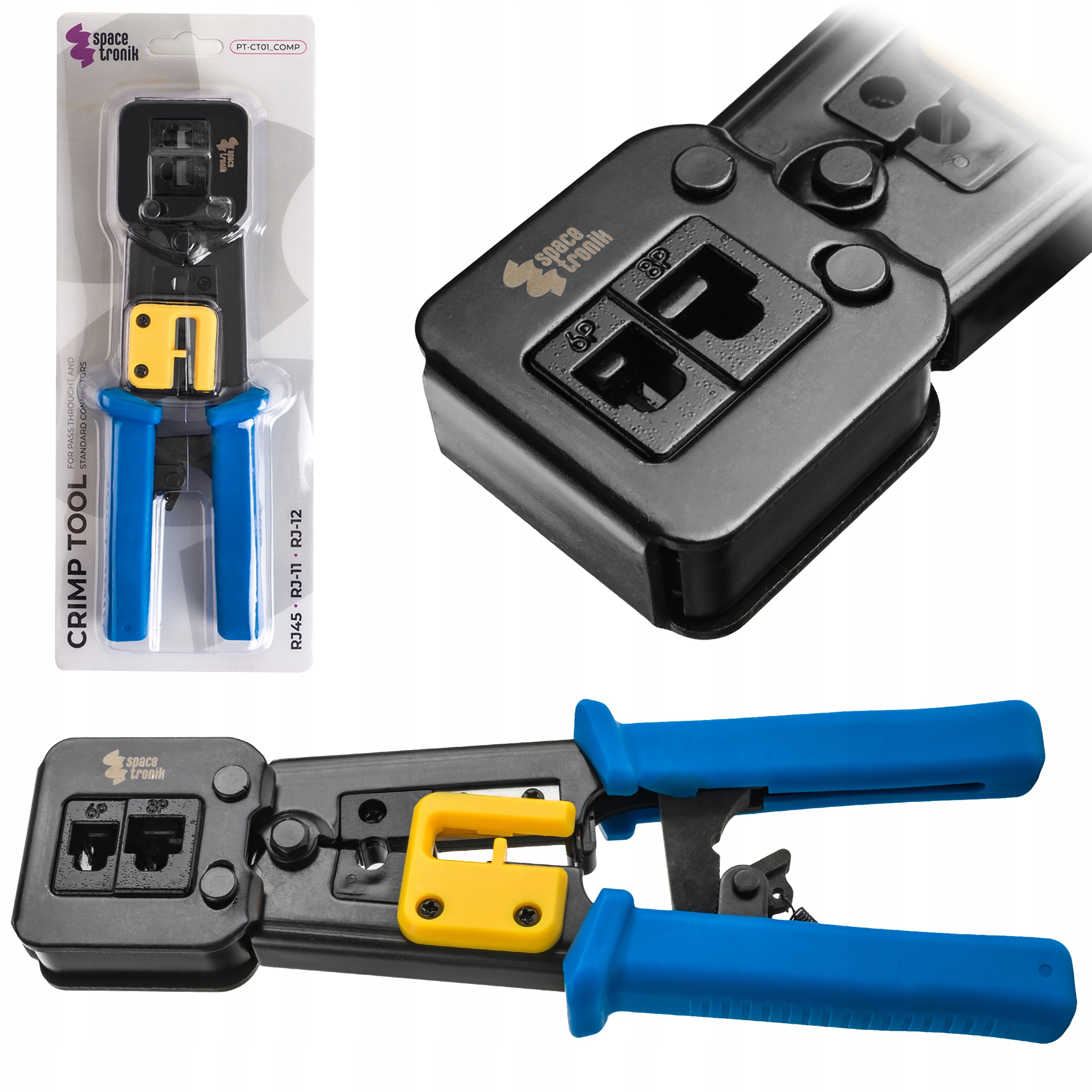 Zaciskarka przelotowa Spacetronik PT-CT01 RJ45/RJ12/RJ11 - Sklep ...