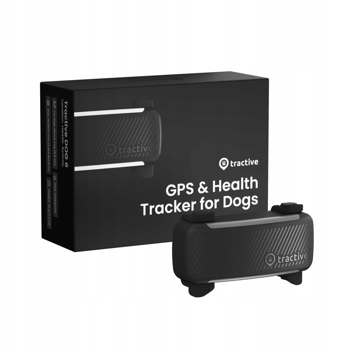 GPS lokátor pro psy TRACTIVE GPS & HEALTH DOG 6 - Černá za 2174 Kč ...