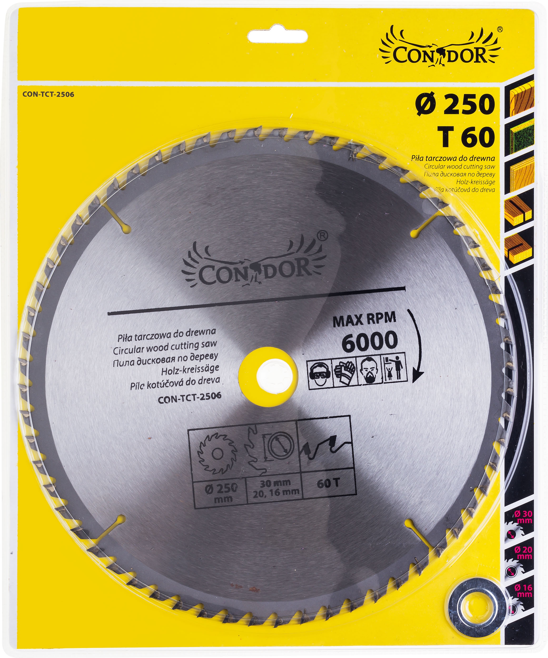 Tarcza widiowa do drewna Drel Con-Tct 2506 (5902143114185) • Cena, Opinie 11341878121 • Allegro