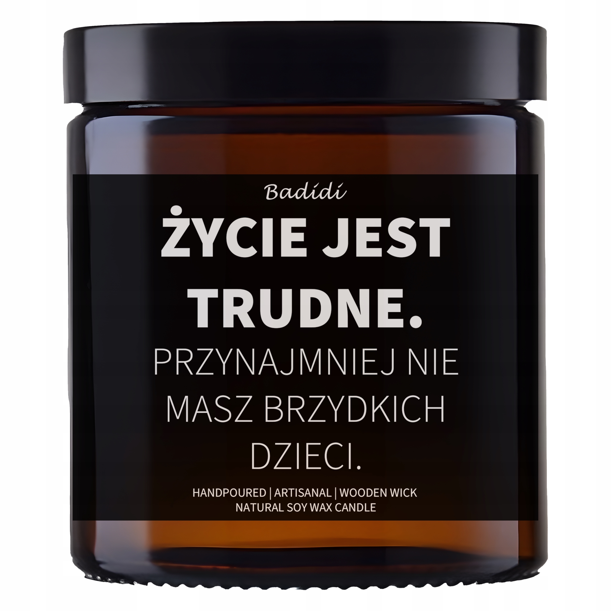 ZABAWNY PREZENT DLA RODZICÓW MAMY TATY, ŚWIECA Z HUMOREM OZDOBA 40H ...