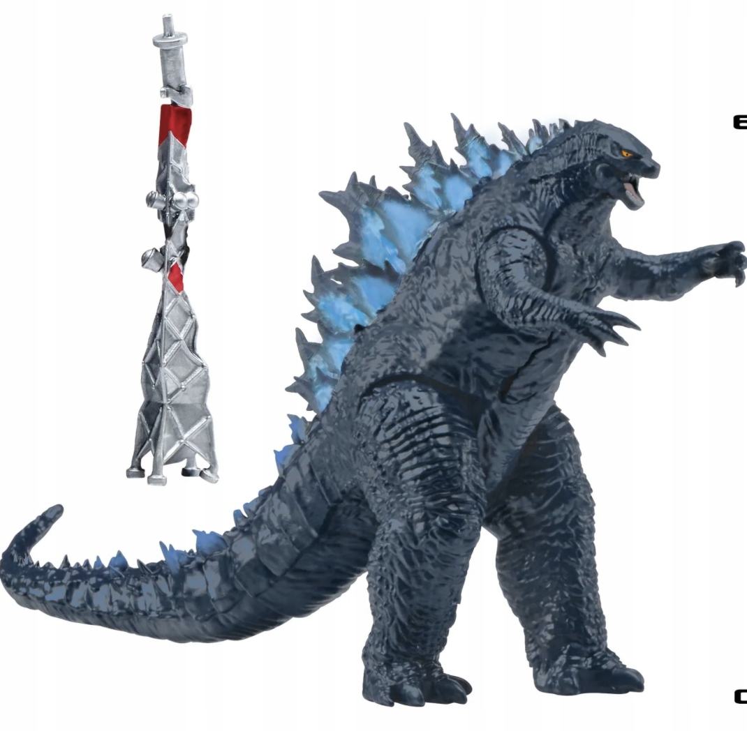 figurka Godzilla vs Kong + Radio Tower Monsterverse ZABAWKA 16573337629 ...