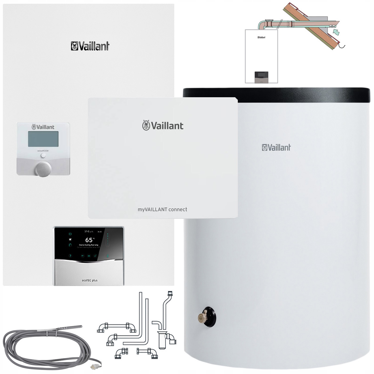 Vaillant pakiet VC 20CS/1-5 + VIH R 120/6 B +VR940F+VRT 51F • Cena ...