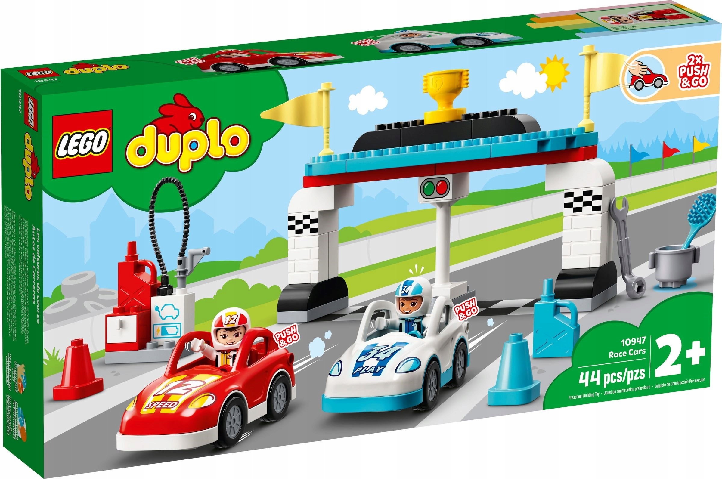 Lego Duplo Auta Wyścigowe 10947 - Klocki LEGO - sklep Allegro.pl