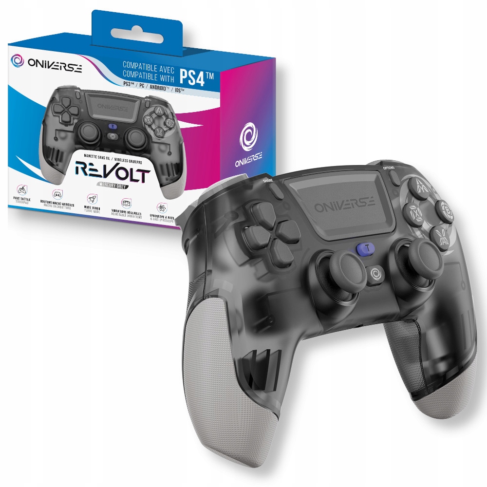 Gamepad Oniverse Revolt Mercury Grey PC PS4 PS3 Android iOS - Allegro