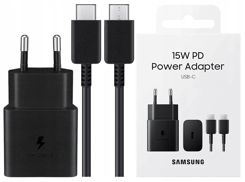 ORYGINALNA ŁADOWARKA SIECIOWA SAMSUNG SZYBKA 3A + KABEL USB-C 1 M - Sklep, Opinie, Cena w Allegro