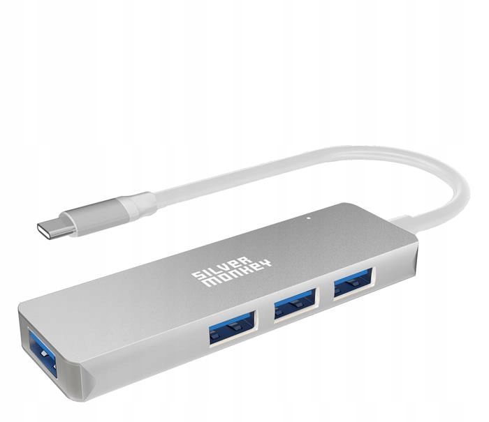 Hub USB Silver Monkey USB-C 4x USB 3.0 Srebrny - Sklep, Opinie, Cena w ... Hub USB Silver Monkey USB-C 4x USB 3.0 Srebrny - Sklep, Opinie, Cena w ...