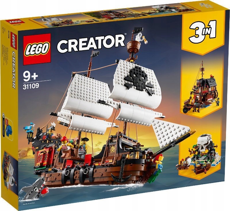 LEGO Creator 31109 Statek piracki (5702016412567) • Cena, Opinie ...