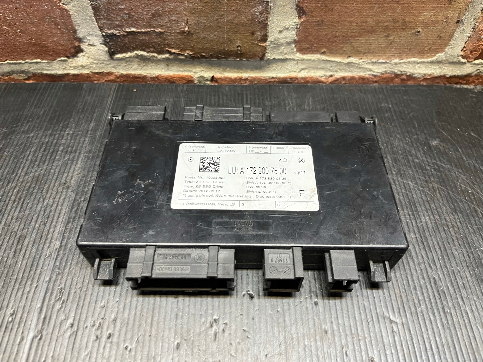 MERCEDES W204 MODUŁ FOTELA A1729007500 za 345.00PLN z Nowy Tomyśl ...