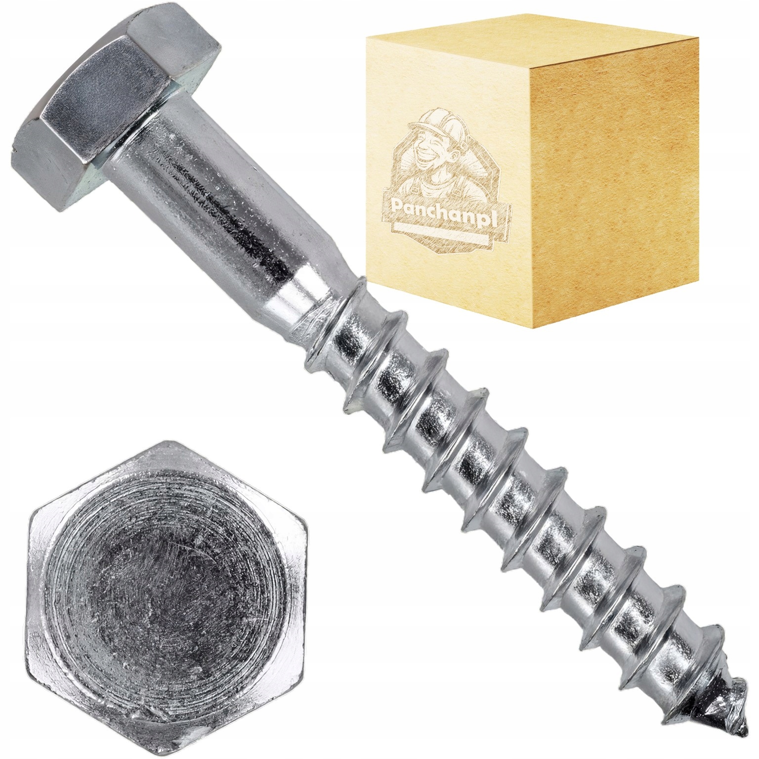 PanChanPL WKRĘTY DO DREWNA NA KLUCZ DIN571 KL. 4.8 OCYNK 1 KG 8X40 (5907121905175) • Cena ...