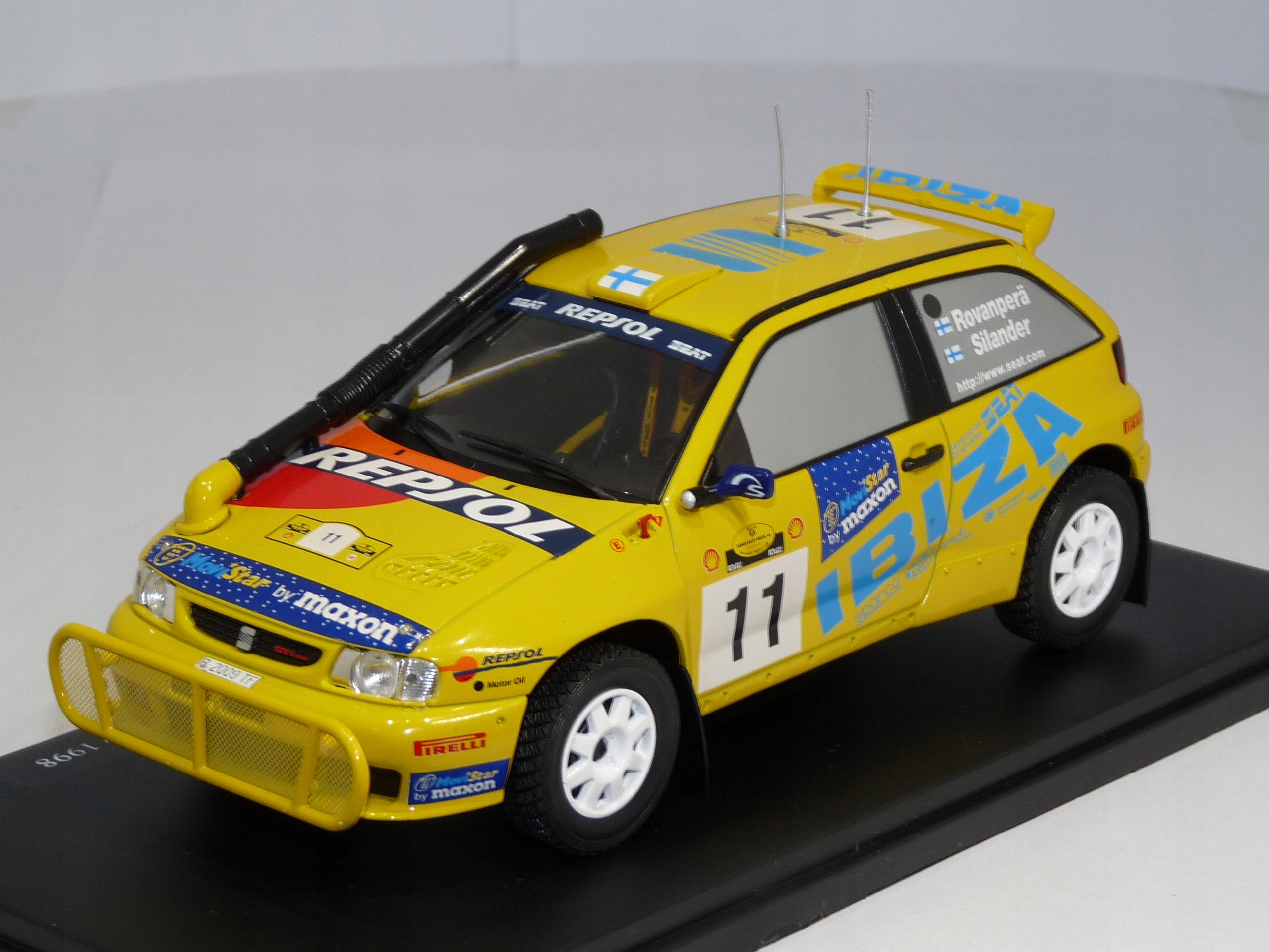 Seat Ibiza Kit Car #11 K.Rovanpera Rally Safari 1998 1:24 Hachette ...