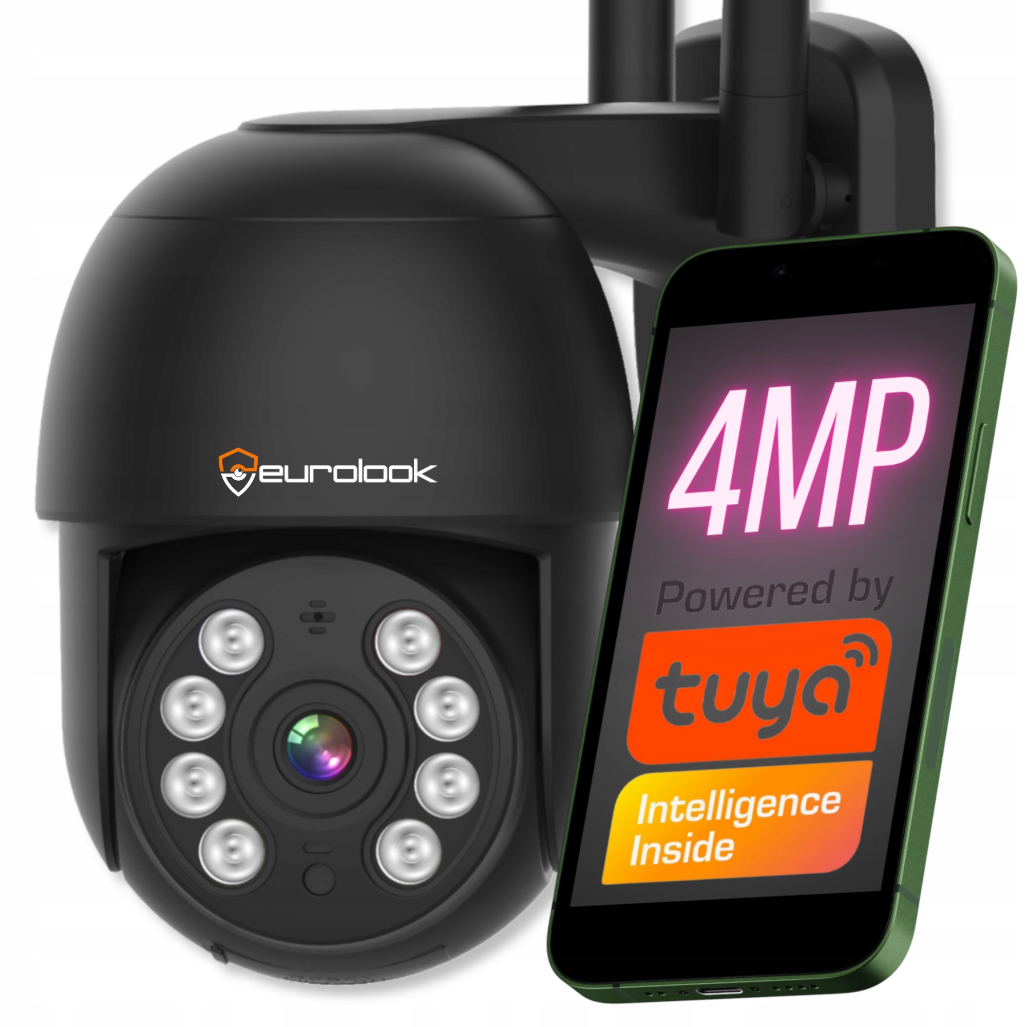 Kamera WiFI Zewnętrzna 4MP Tuya Smarthome Obrotowa Bezprzewodowa ... Kamera WiFI Zewnętrzna 4MP Tuya Smarthome Obrotowa Bezprzewodowa ...