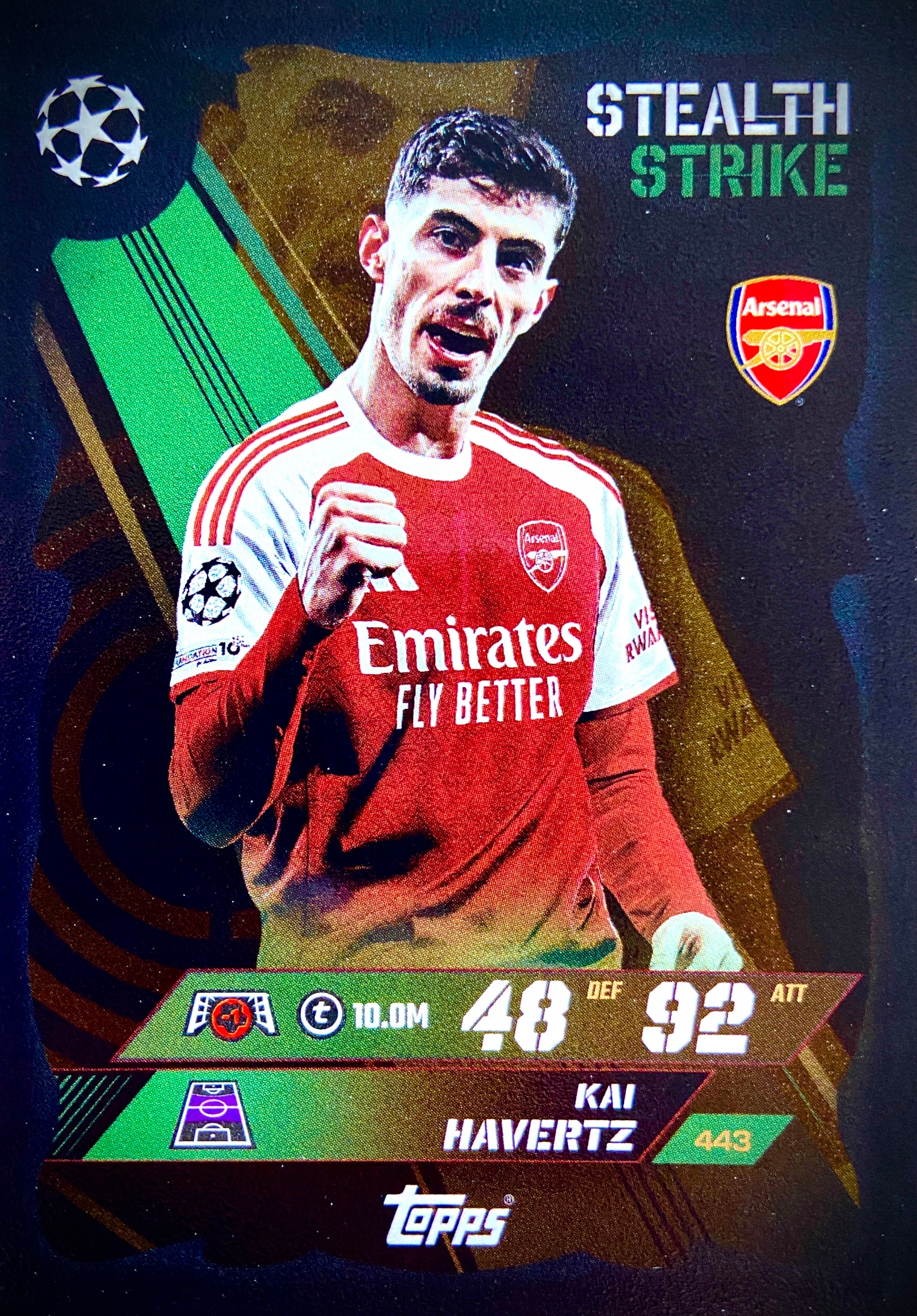 TOPPS MATCH ATTAX UCL 2025/26 2026 STEALTH STRIKE 443 KAI HAVERTZ ...