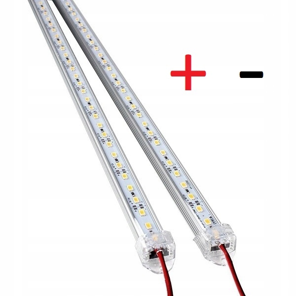 LISTWA LED 12V 50CM PANEL LED ŚWIETLÓWKA T4 CIEPŁA (0193407303956 ...