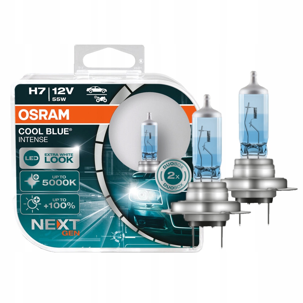 2x H7 OSRAM ZARŮ 5000K COOL BLUE INTENSE NEXT GEN DUO BOX za 361 Kč ...