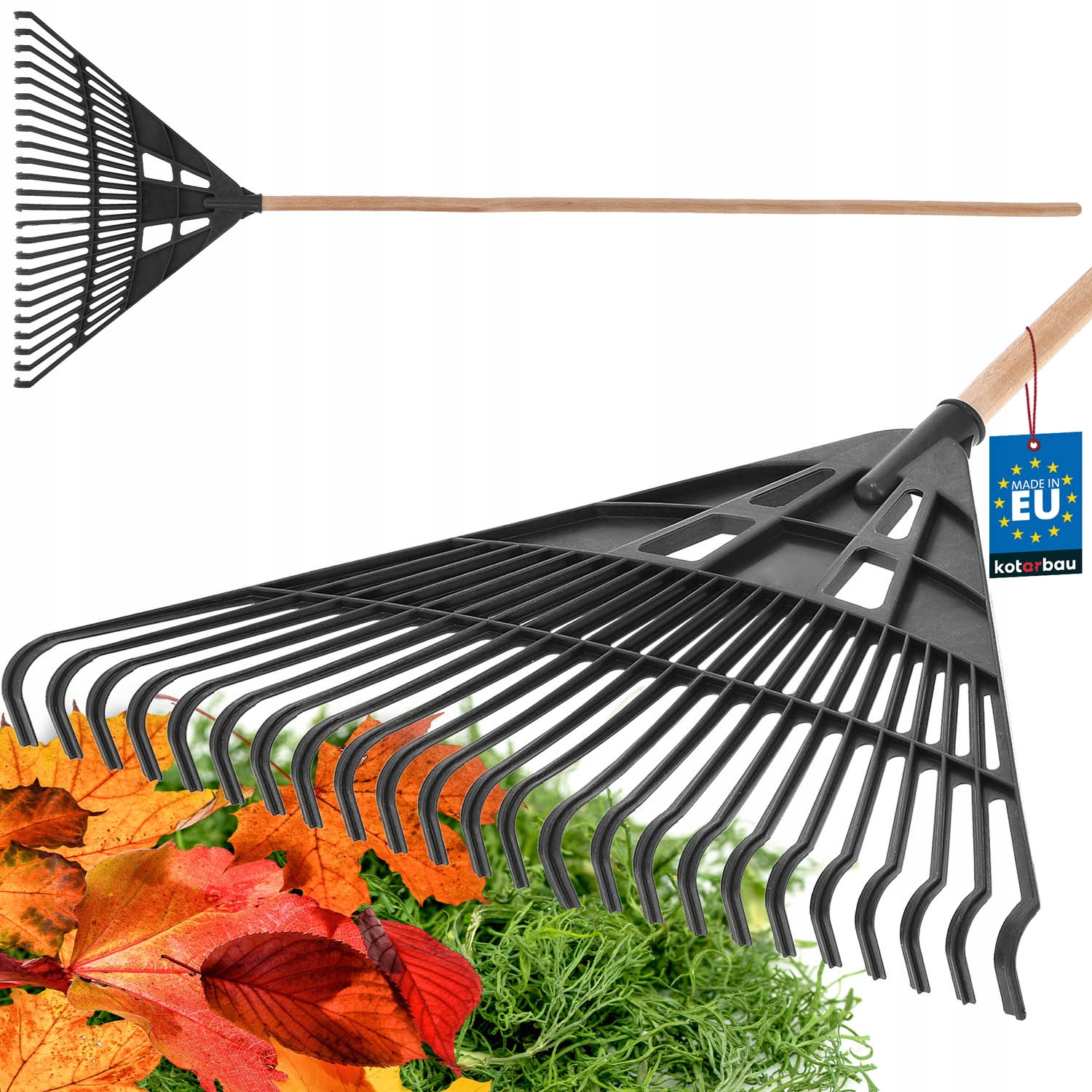 GRABIE WACHLARZOWE 610 MM GRABKI DO LIŚCI I TRAW OGRODOWE PLASTIKOWE ...