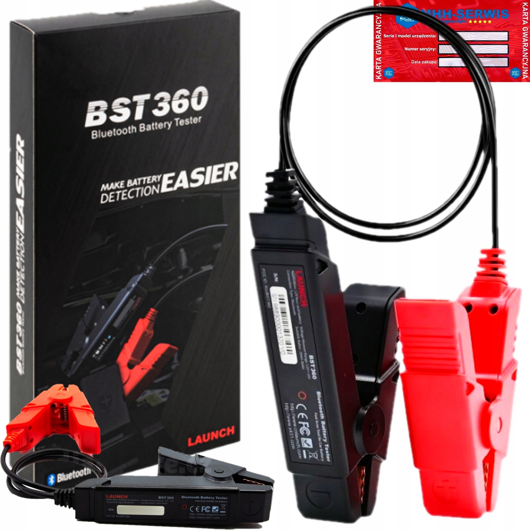 Launch X431 BST360 Tester akumulatora Bluetooth MHH-SERWIS