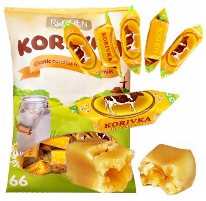Krówki Roshen Krówka mleczna 1 kg 1000 g (4823077602450) • Cena, Opinie ...