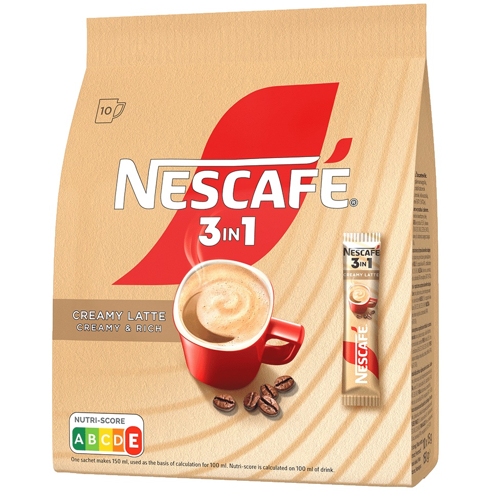 NESCAFÉ 3in1 Creamy Latte 10×15g – kawa rozpuszczalna w saszetkach (8445290099785) • Cena ...