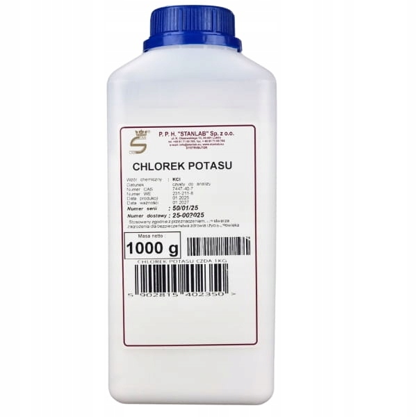 Chlorek Potasu CZDA 1kg Stanlab (5902815402350) • Cena, Opinie ...