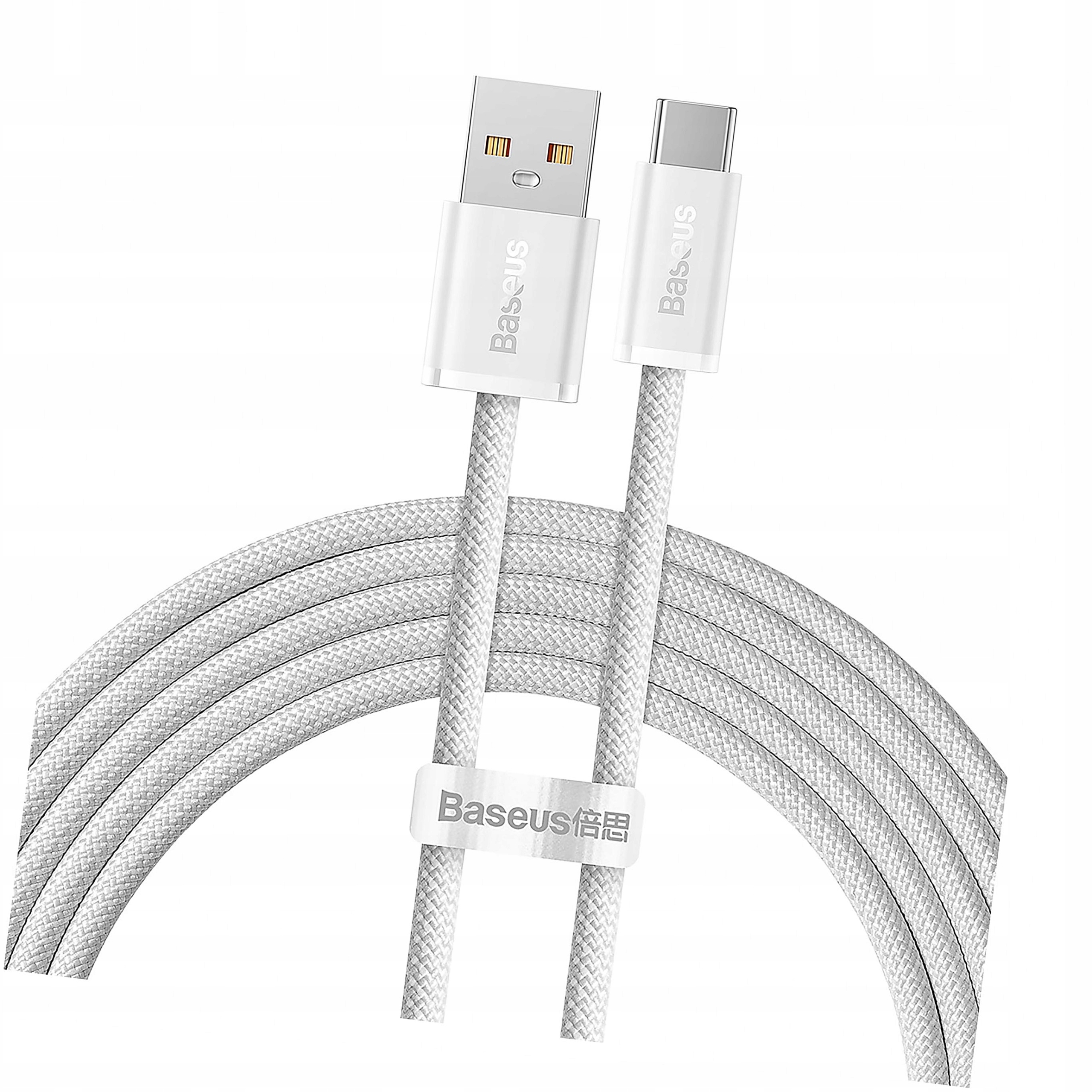 Baseus Dynamic Series kabel USB - USB Typ C 100W 2m biały (CALD000702 ...