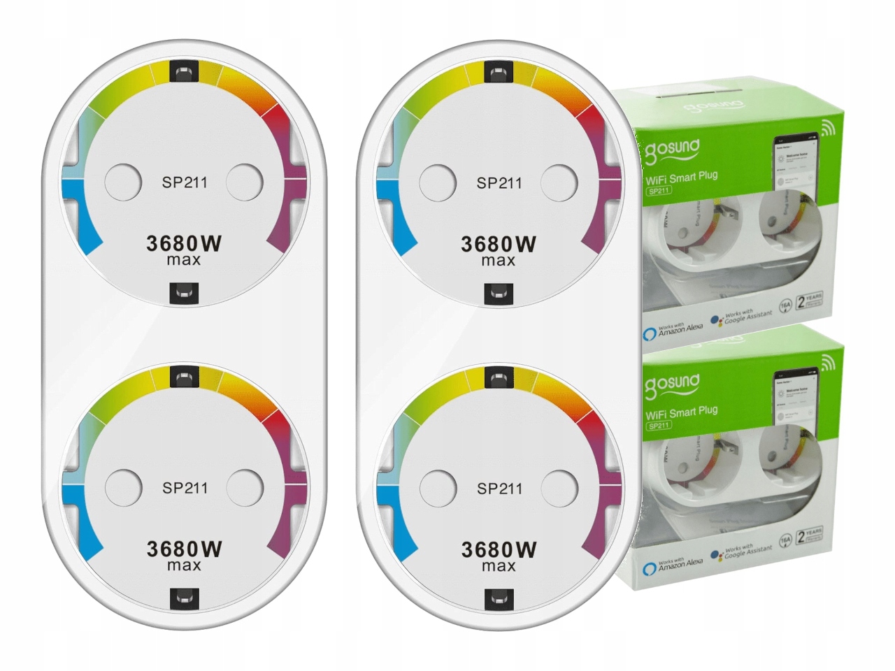 Gniazdo podw. SMART Gosund SP211 2-pak WiFi TUYA (5907489608084) • Cena ...