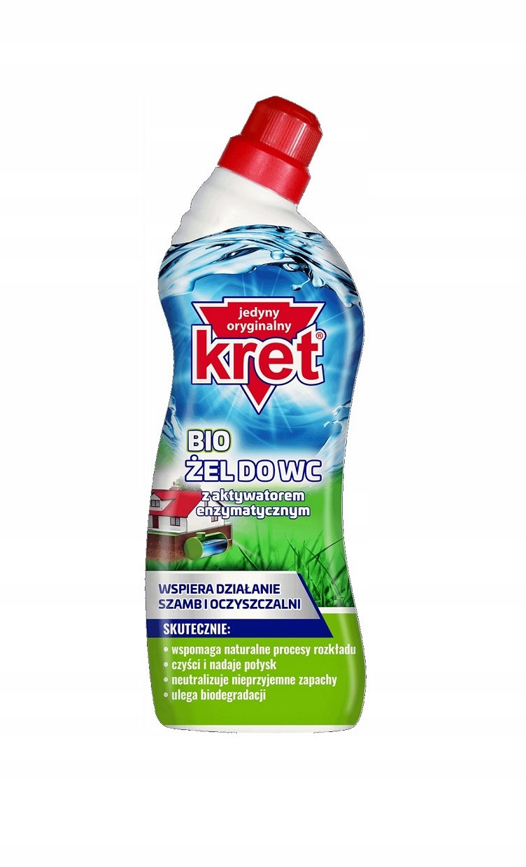 Kret Bio żel do WC z aktywatorem enzymatycznym 750 13115488856 - Allegro.pl
