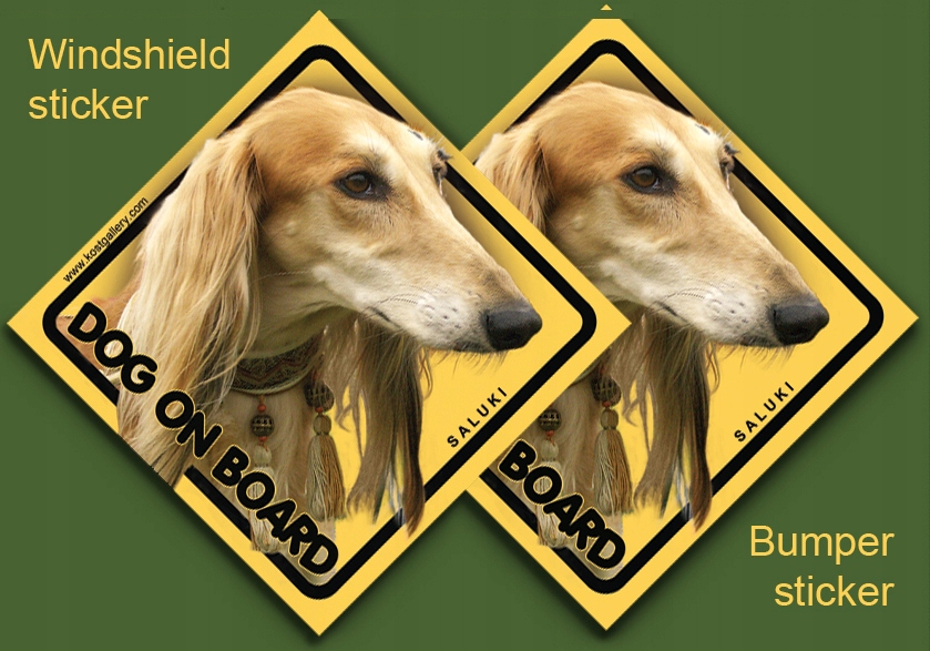 Chart Perski - Saluki NAKLEJKA NA SAMOCHÓD - porównaj ceny - Allegro.pl