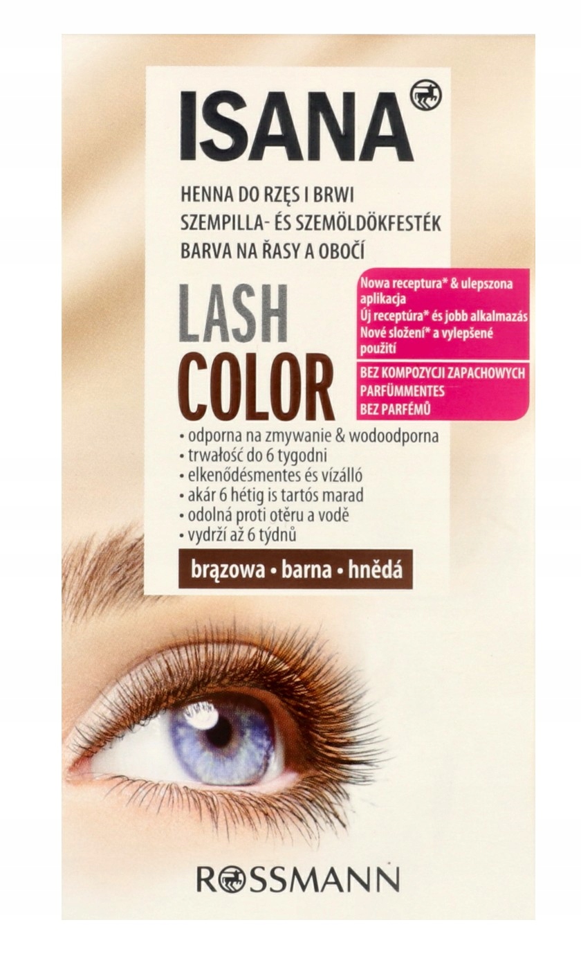 ISANA henna do rzęs i brwi brązowa ZESTAW (4047196051313) • Cena ...