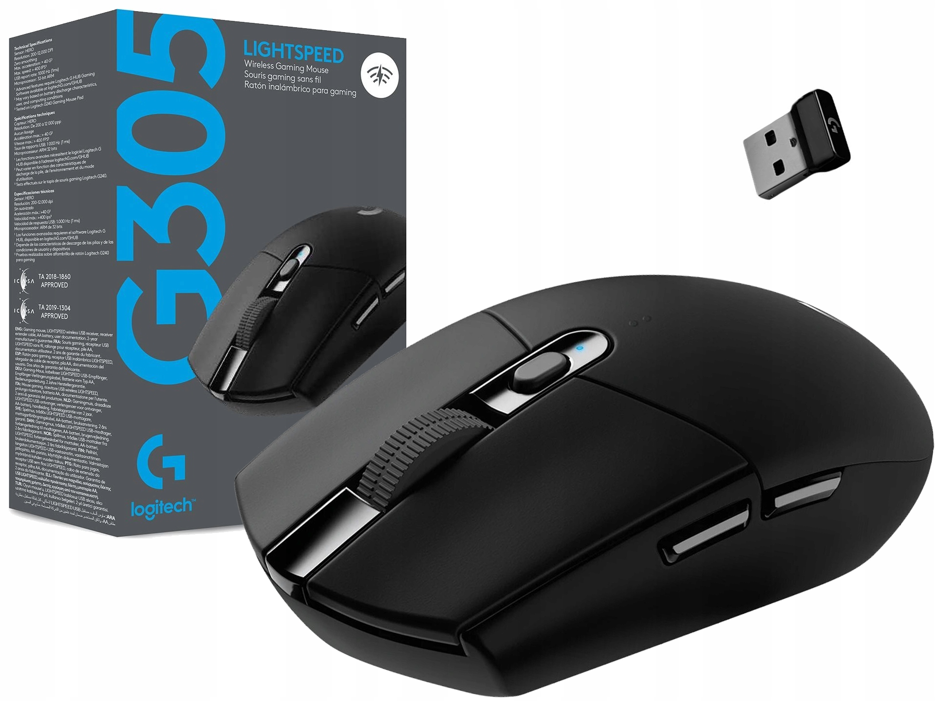 Myszka Gamingowa Logitech G305 LightSpeed Czarna - Sklep, Opinie, Cena ...
